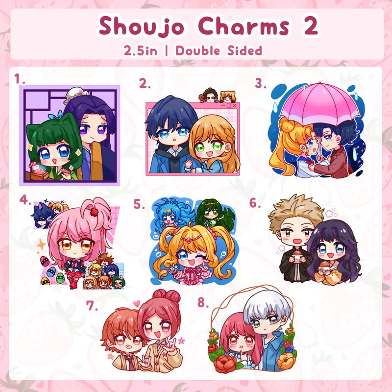 Shoujo Anime Charms - Etsy UK