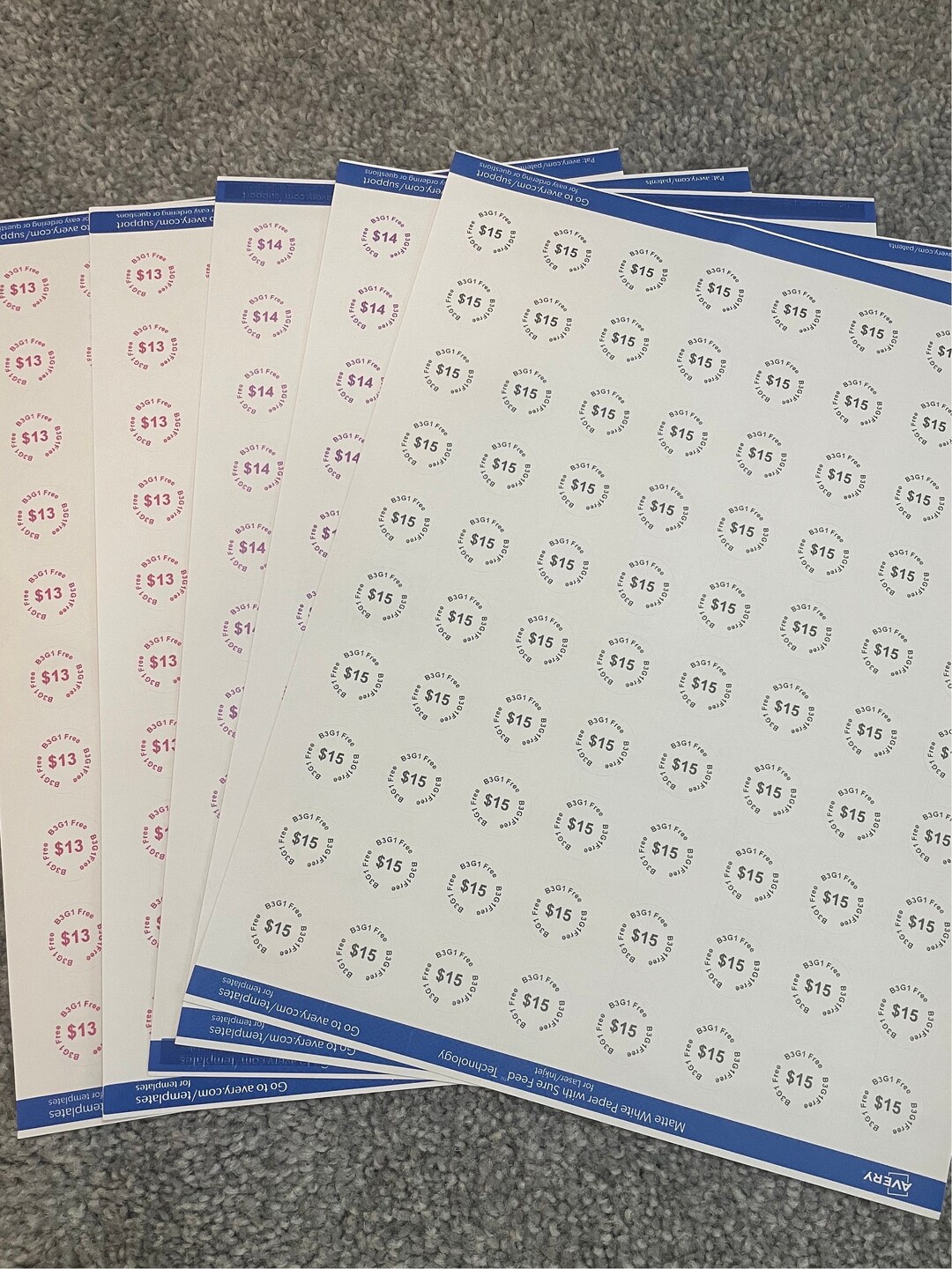 Color Street Price Stickers **UPDATED SPRING 2023** - Etsy