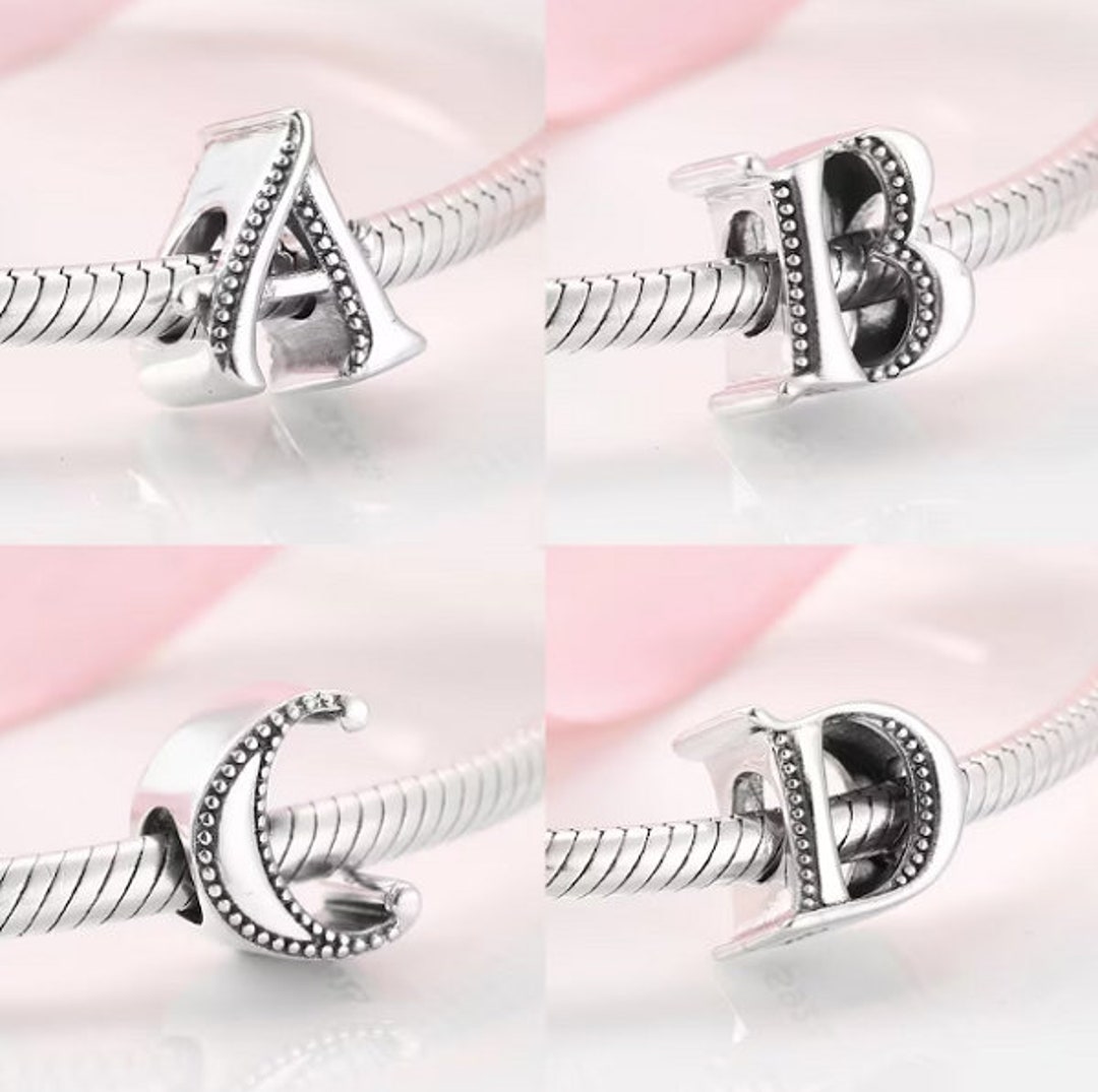 Alphabet Letters A to Z Pandora Style Charms925 Sterling - Etsy