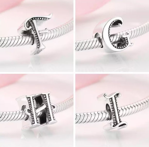 Alphabet Letters A to Z Pandora Style Charms925 Sterling - Etsy