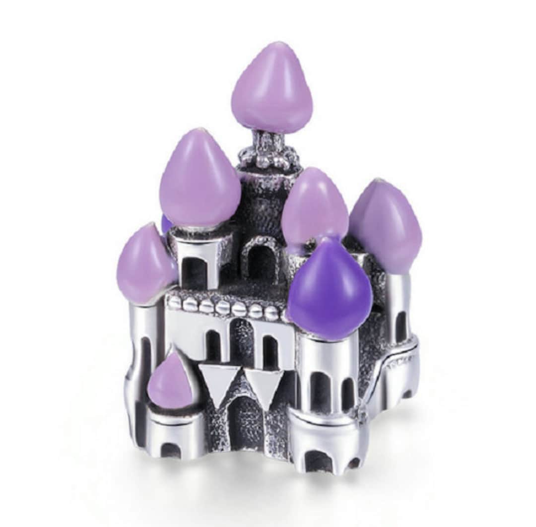 Fantasy Castle Princess Love Purple Enamel Beads Charm 100% - Etsy