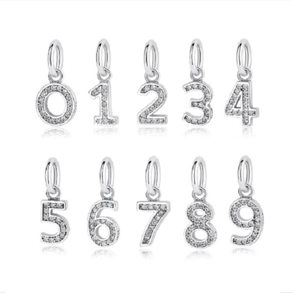 Number Charms - Etsy