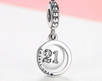 21st Birthday Charm | Etsy