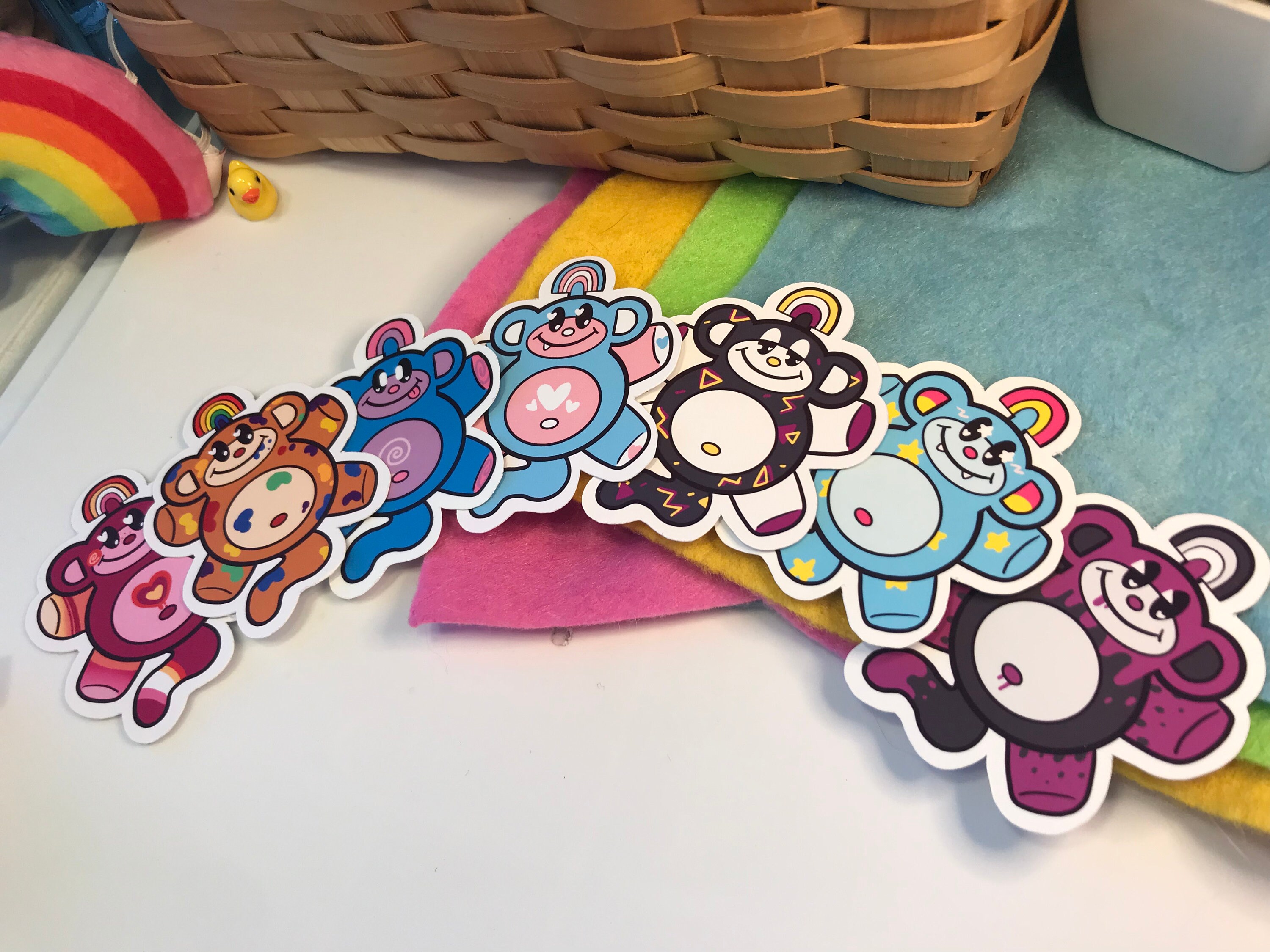 LGBT Rainbow Monkey Stickers - Etsy