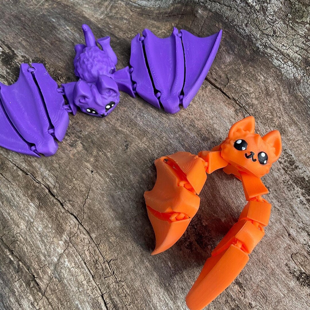 3D Printed Articulated Bat Fidget Toy Interactive Desk Pet - Etsy Australia