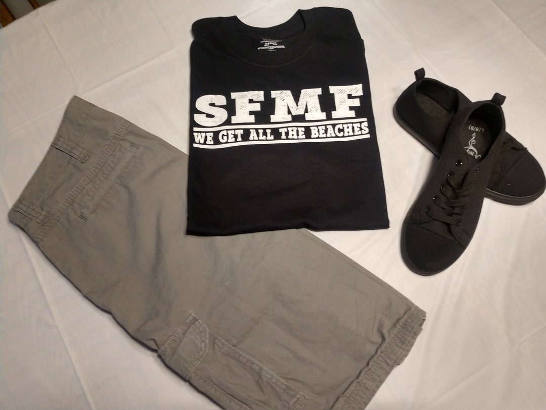 SFMF We Get All the Beaches, Flag and Sleeve Designs, Veteran, Combat ...