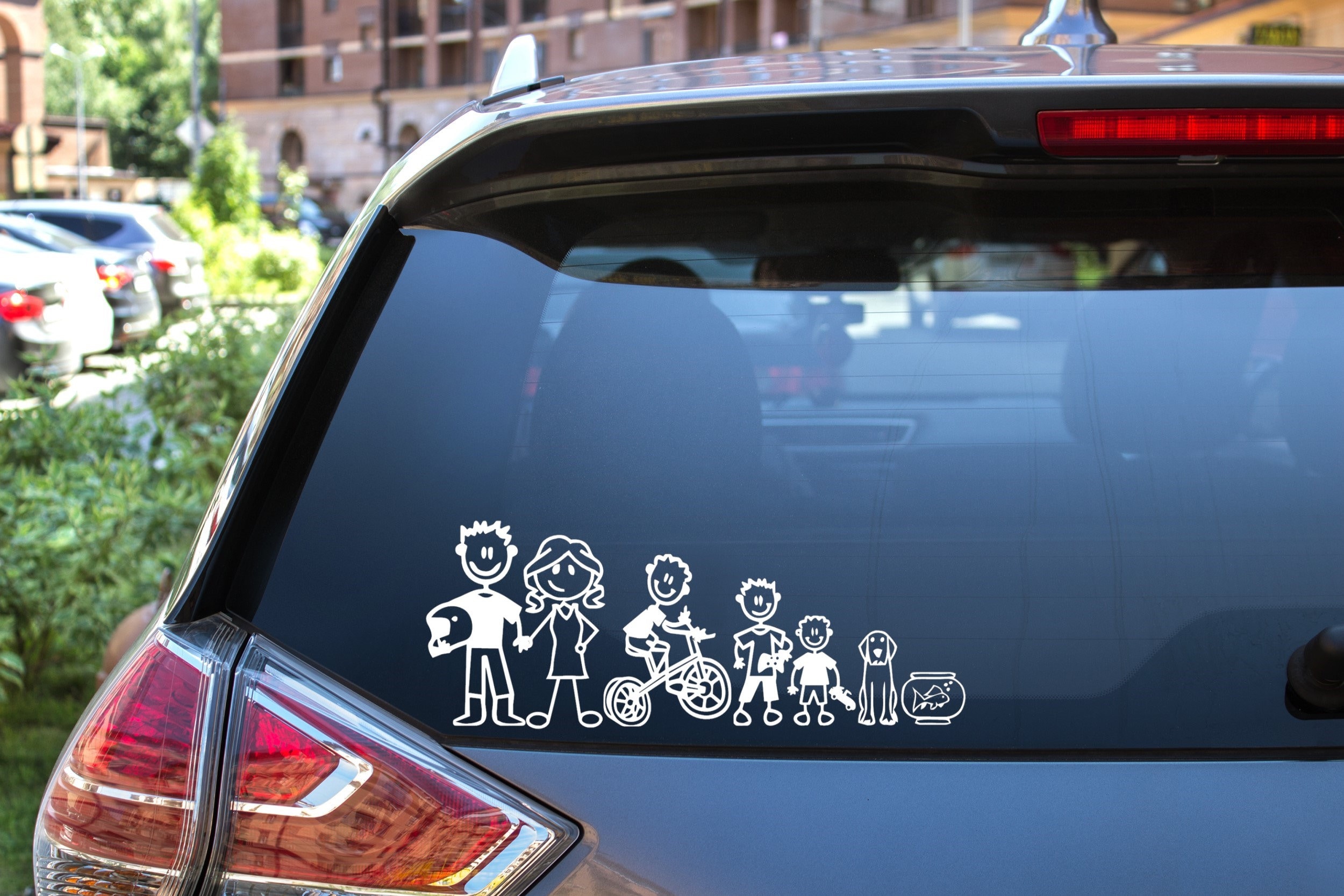 Stick Figure Car Decals