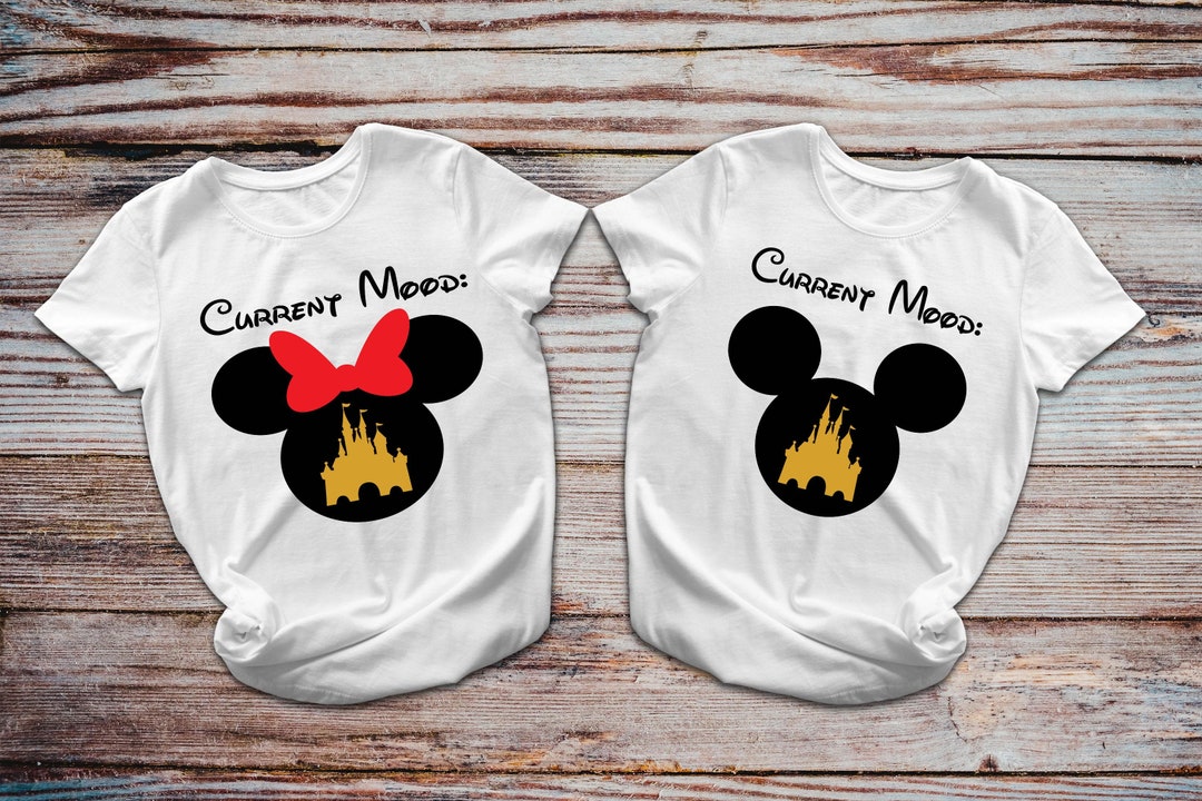 Mickey & Minnie Mouse Ears Current Mood Family Members T-shirts, Disney ...