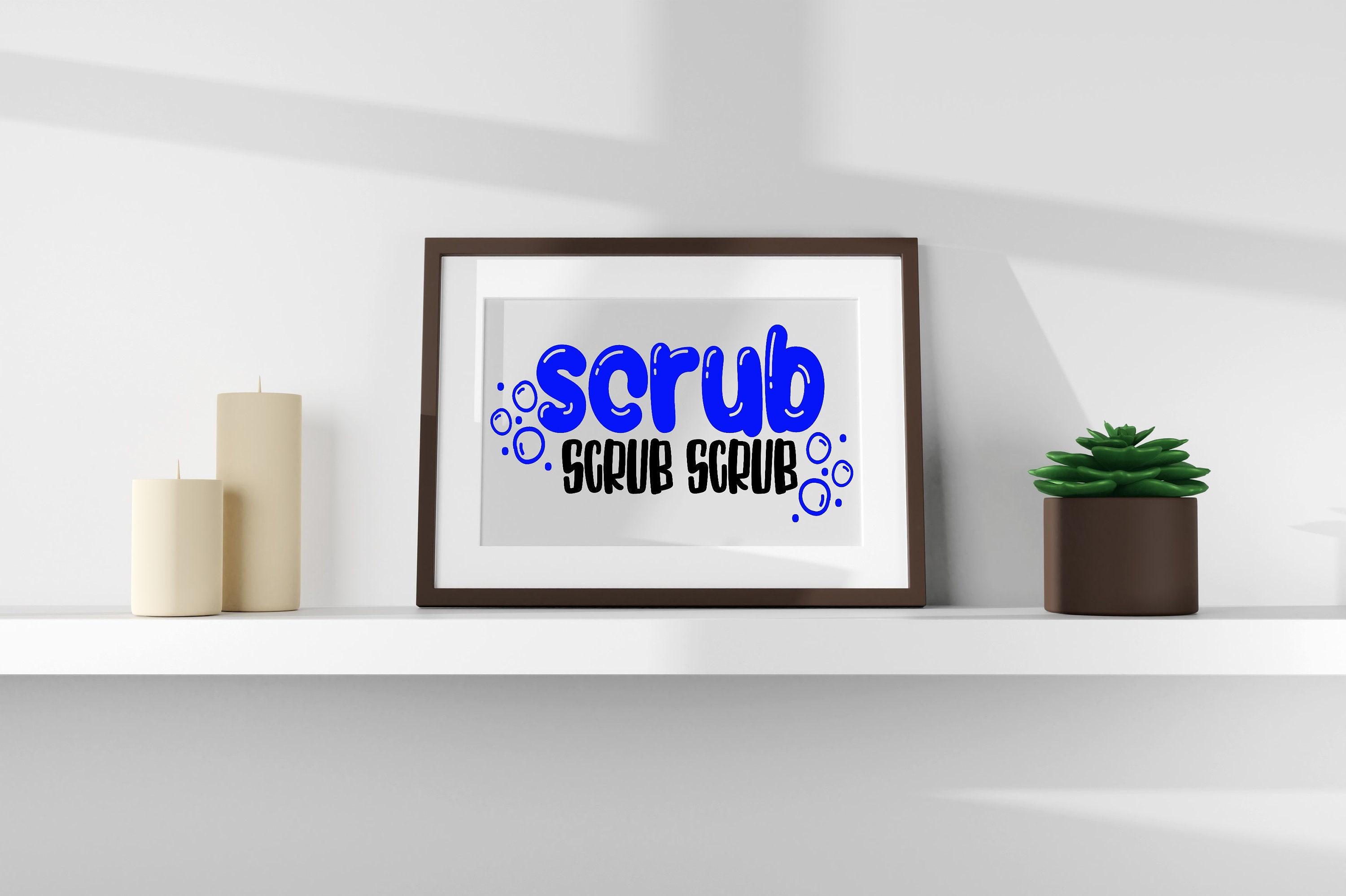 Scrub Scrub Scrub Bathroom Decal Bathroom Sign Sticker | Etsy