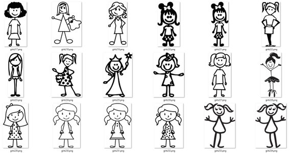 Sister Stick Figures