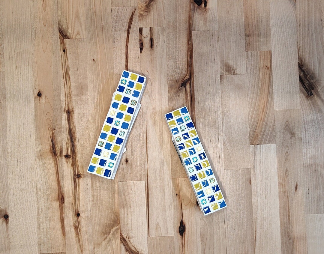 Mosaic Tiled Clothes Pin: Extra Large, Magnetic Kitchen Decor - Etsy