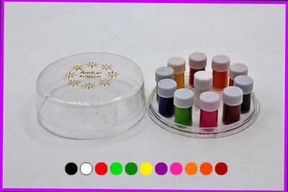 11 Colourful Liquid Bindi Bottu Thilakam paste Sindhur Pottu | Etsy