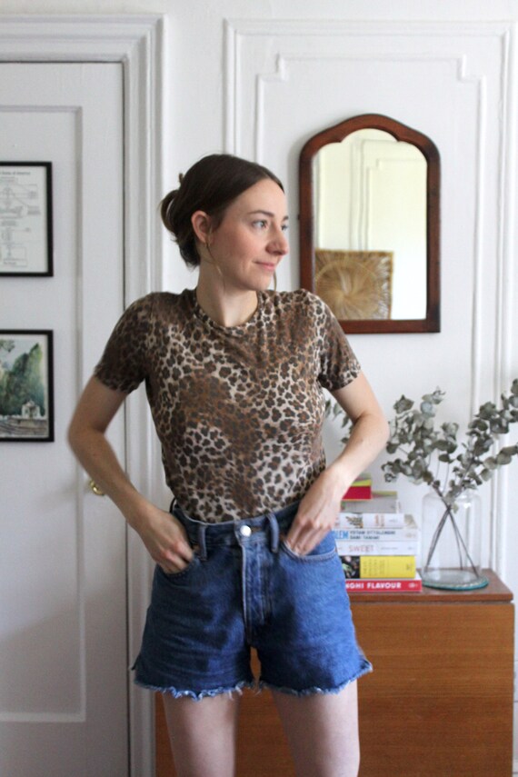 Cropped soft leopard print - Gem