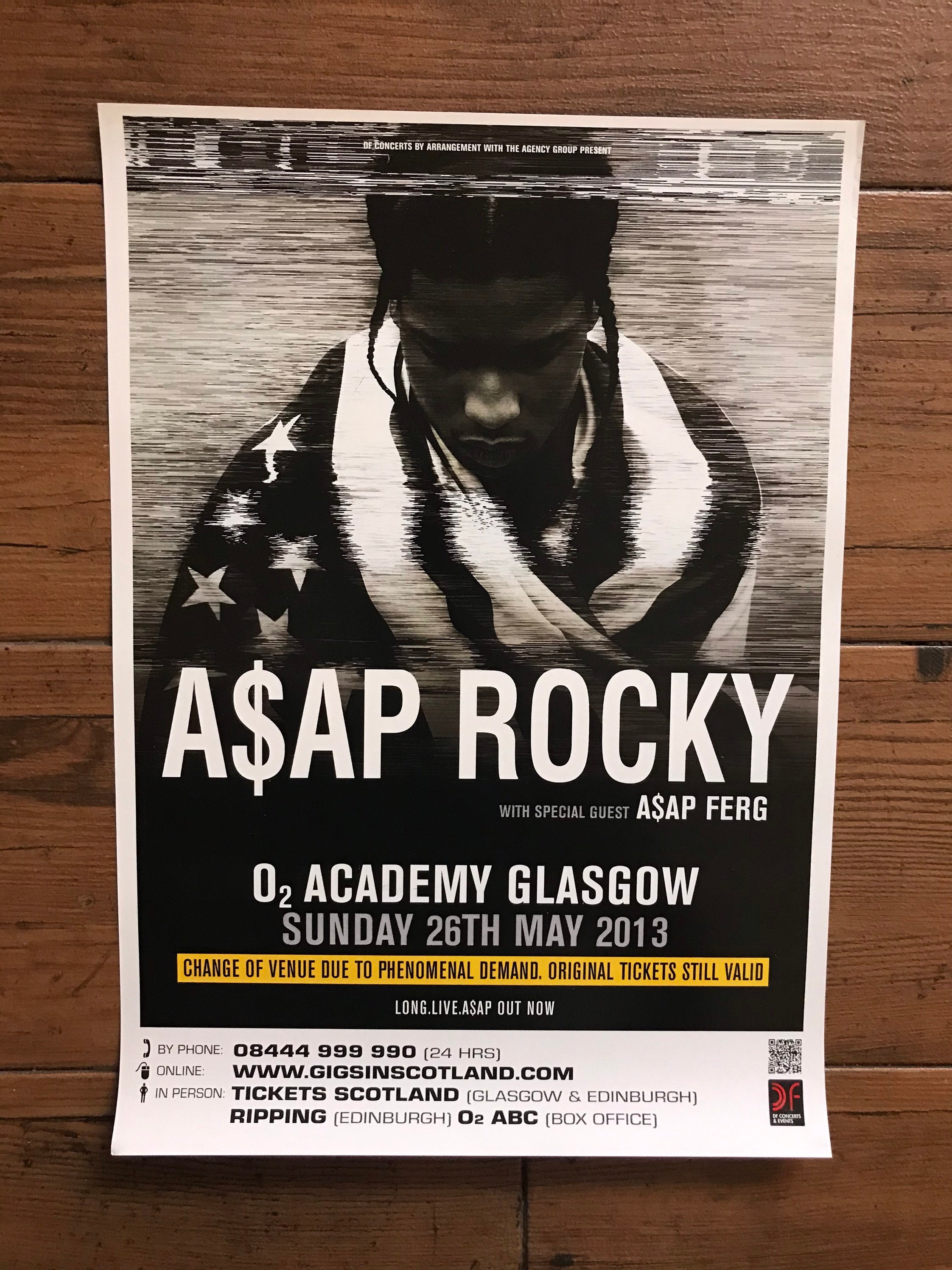 Original ASAP Rocky 2013 Concert Poster ASAP Ferg | Etsy
