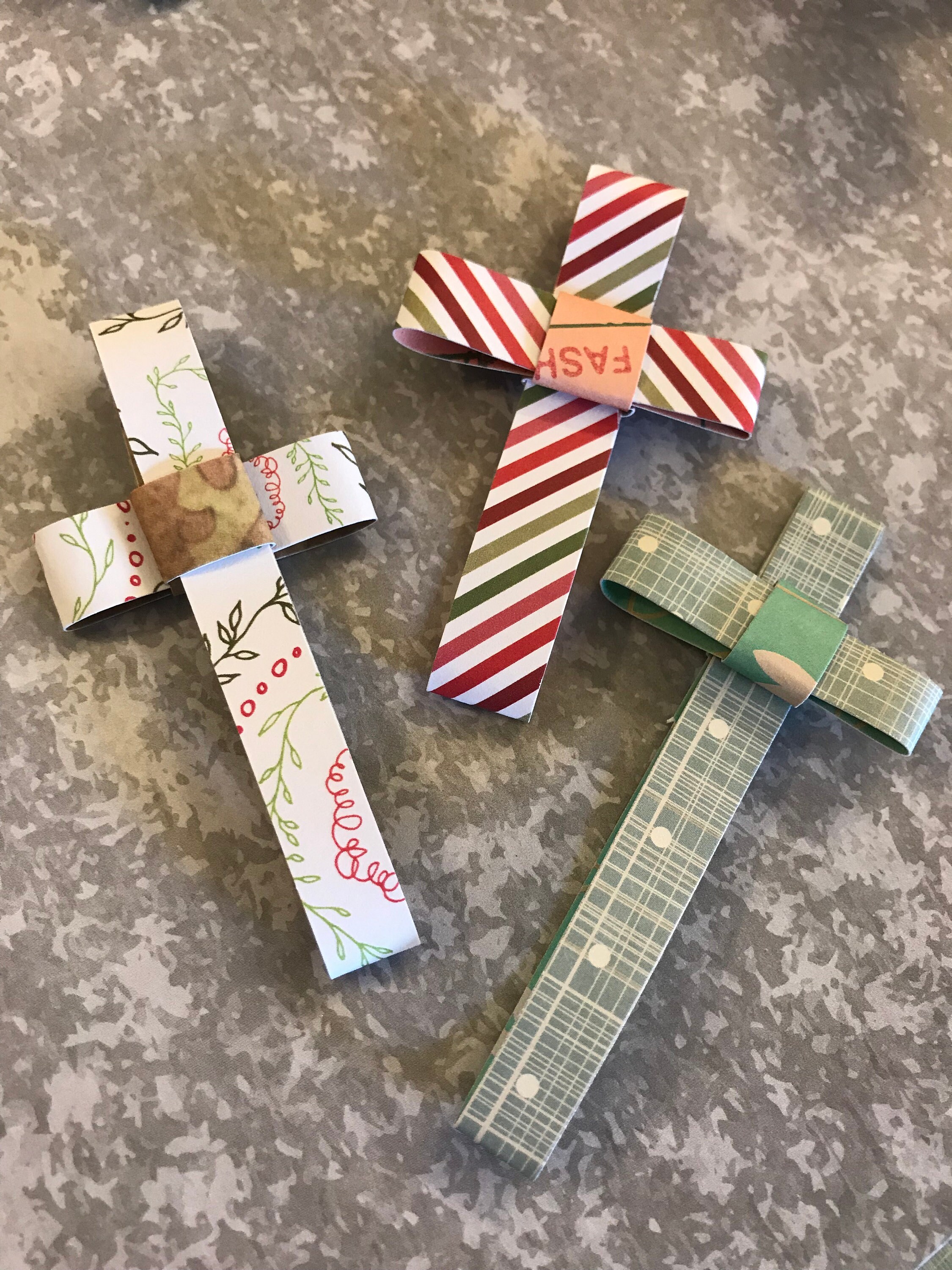Hand Folded Paper Cross X50 Handmade Tactile Individual Paper Crosses ...