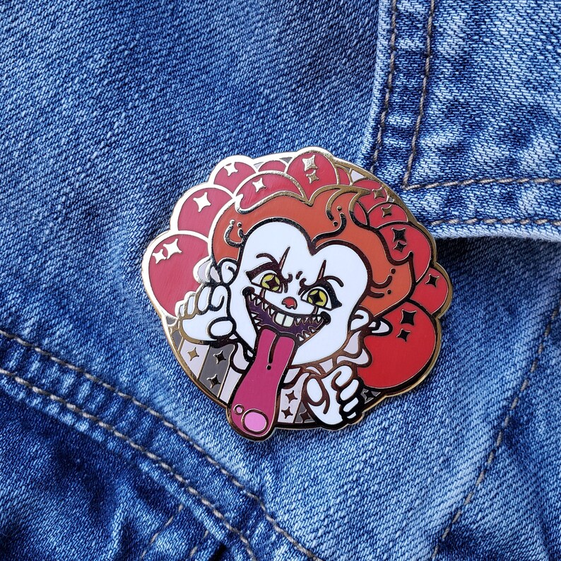 Pennywise IT Enamel Pin - Etsy