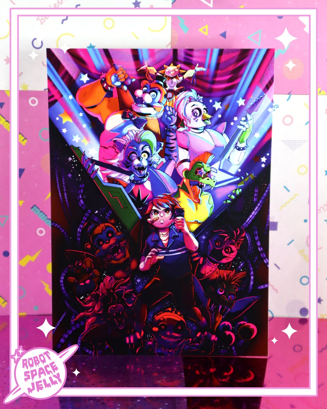5x7 FNAF Five Nights at Freddy's Security Breach Mini Print - Etsy