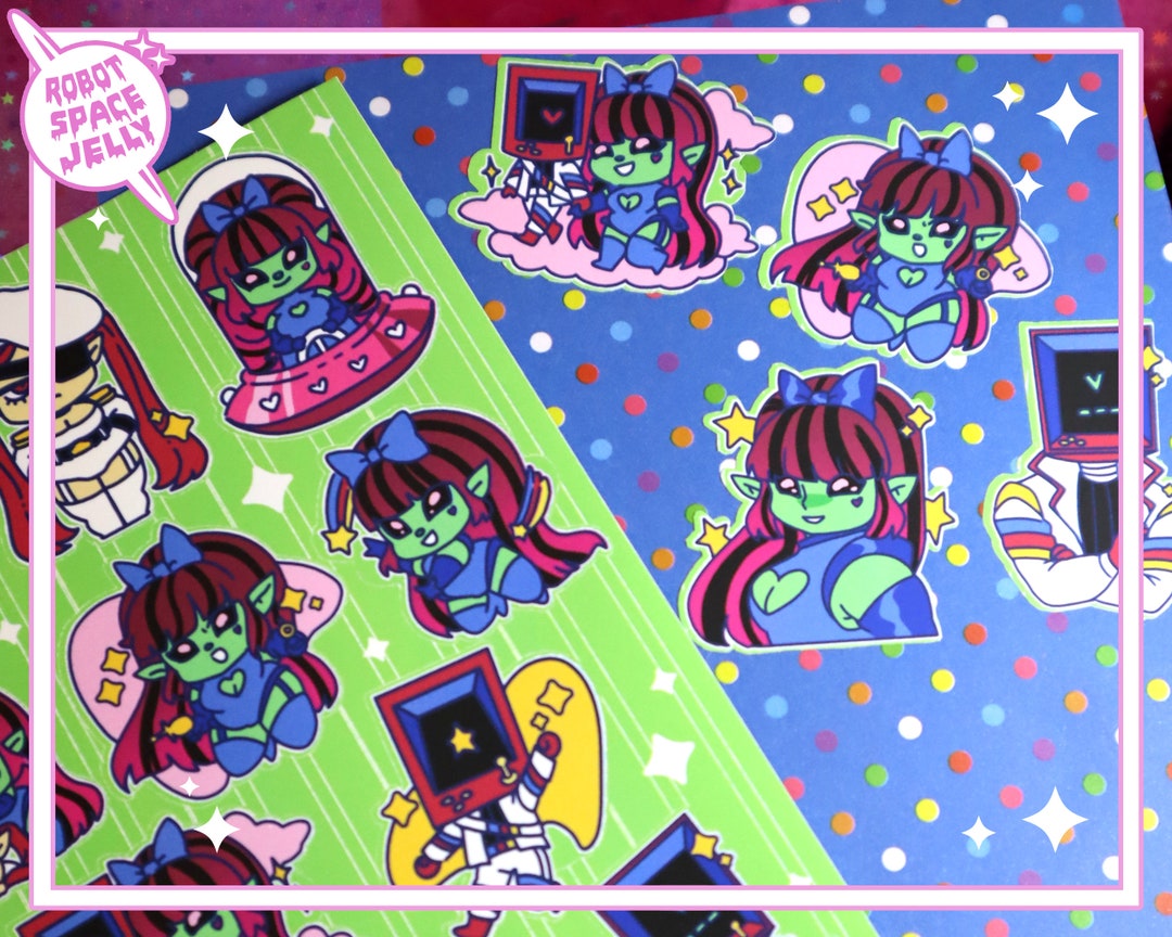 Rigel the Alien Sticker Sheet - Etsy