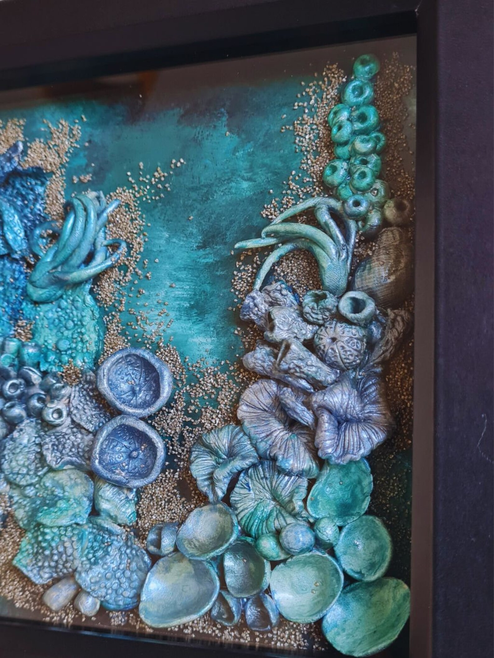 Coral Reef II Framed Coral Reef Wall Art, Original Handmade Art, 3D ...
