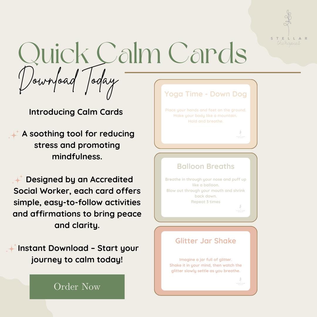 Calm Cards – Instant Download to Bring Peace and Clarity - Etsy