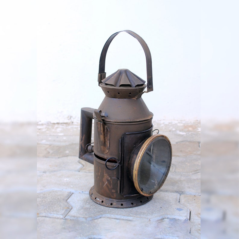 Rustic Railroad Lantern Vintage Antique Indian Rail Lamp 1 Way | Etsy