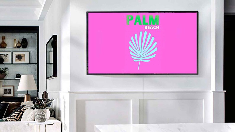 Pink Preppy Aesthetic Travel Wallpaper for TV Screens Palm - Etsy Canada