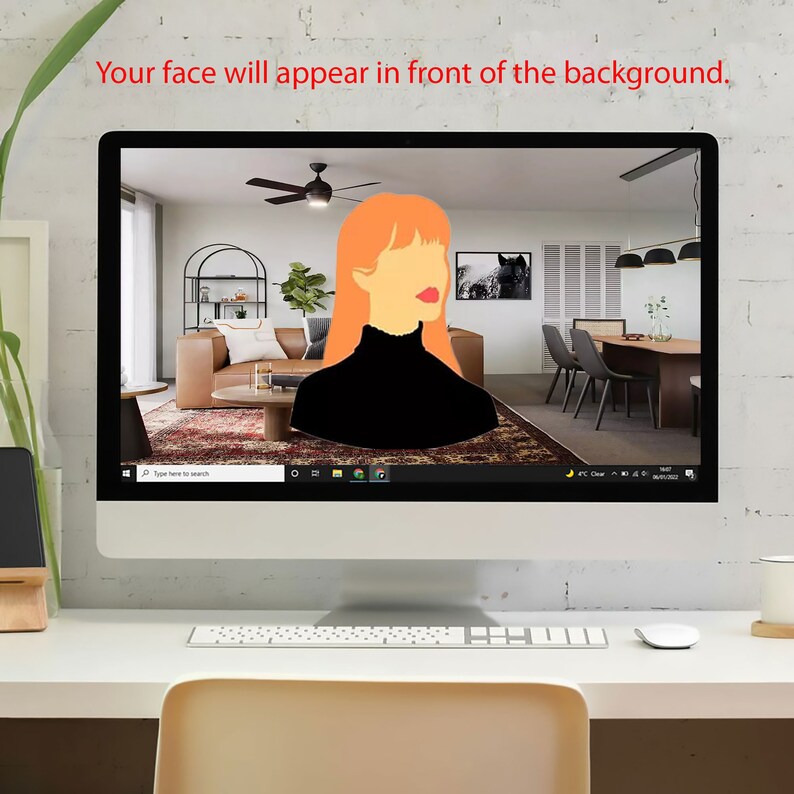 Virtual Background for Zoom Teams Skype Etc. Living Room - Etsy