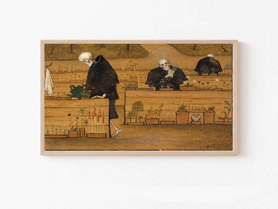 Samsung Frame TV Hugo Simberg Art Entitled the Garden of Death - Etsy