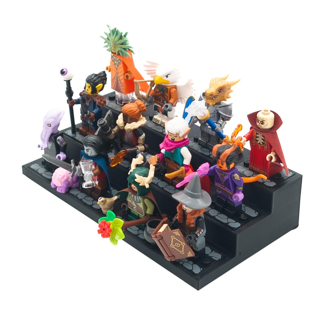 Display Stand for Lego CMF Dungeons & Dragons 71047 | for 12 ...