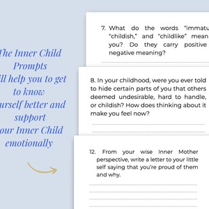Inner Child Shadow Work Journal Prompts, 365 Journal Prompts for ...