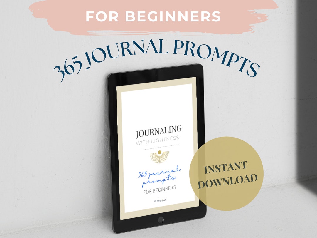 365 Journal Prompts for Beginners, Digital Journal, Printable Journal ...