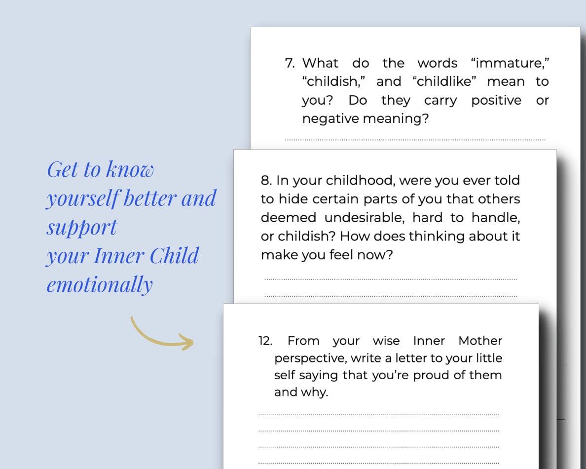 Inner Child Shadow Work Journal Journal Prompts for - Etsy Australia