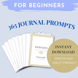 365 Journal Prompts, Reflection Journal, Daily Journal With Prompts ...