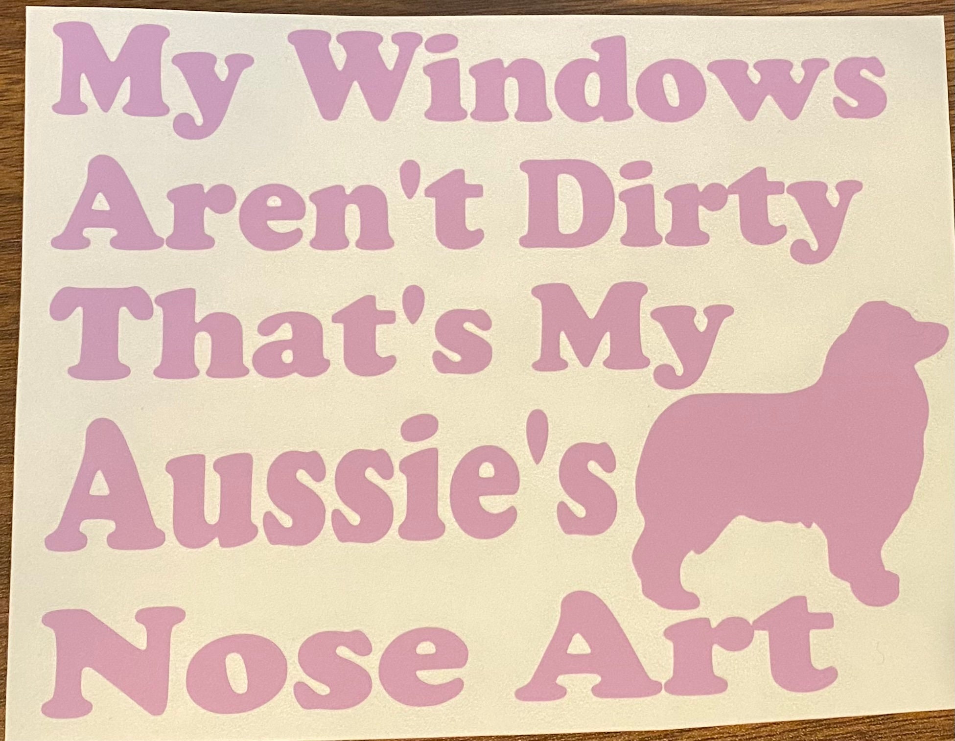 That's My Aussie's Nose Art Decal | Etsy