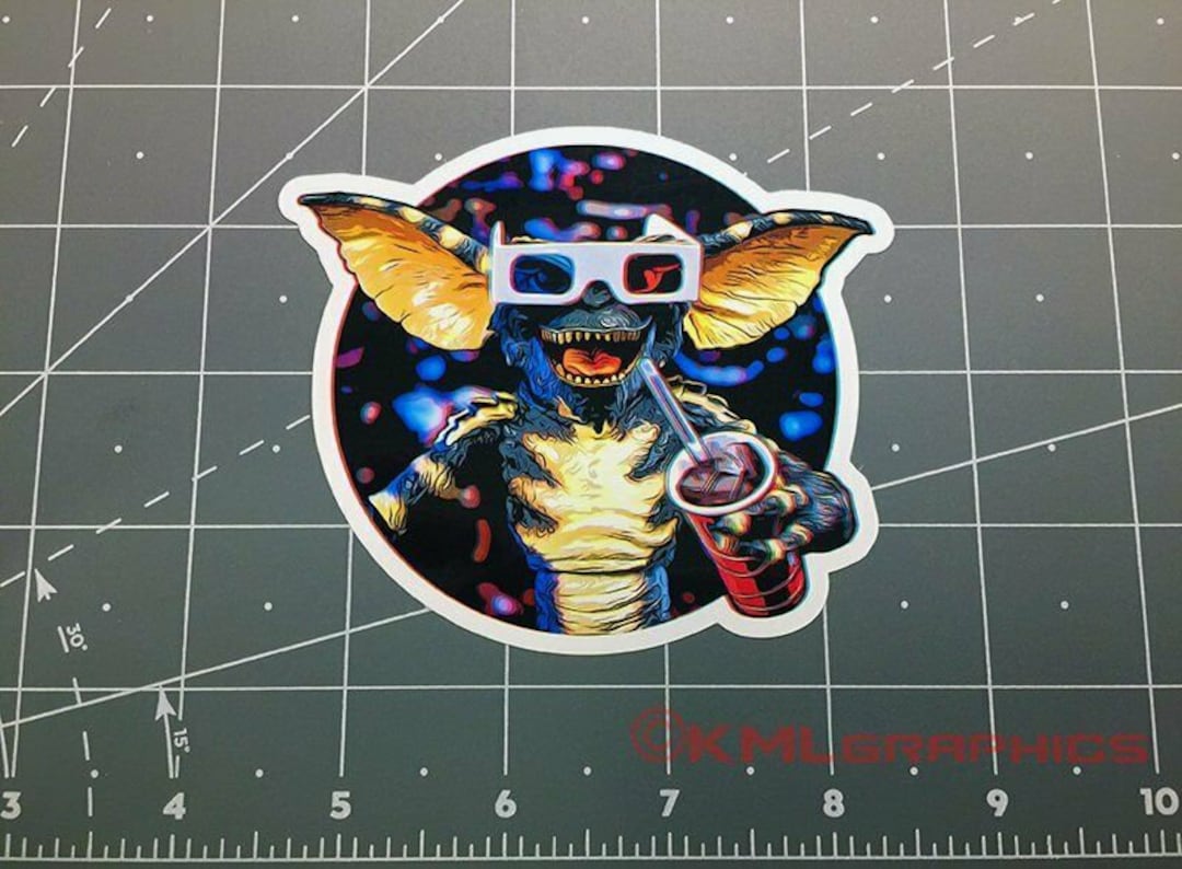 Gremlins 3D Glasses Movie Theater Cinema Gremlin Sticker Decal 80s ...