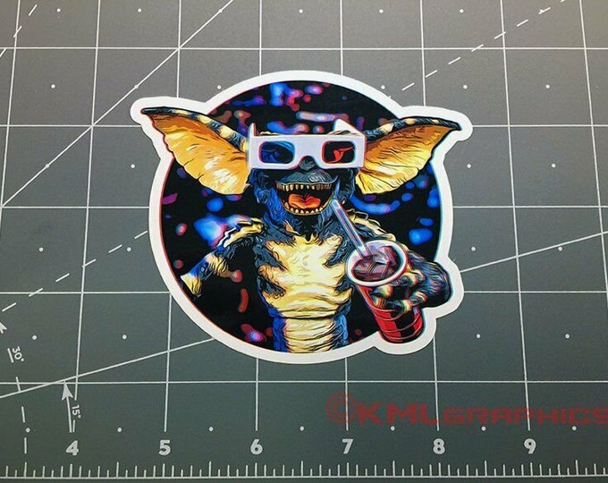 Gremlins 3D Glasses Movie Theater Cinema Gremlin Sticker Decal 80s ...