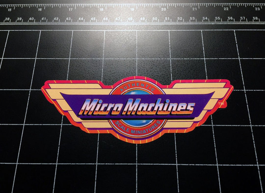 Micro Machines 1980s Toy Logo Vinyl Decal Sticker 80s Toys Retro ...