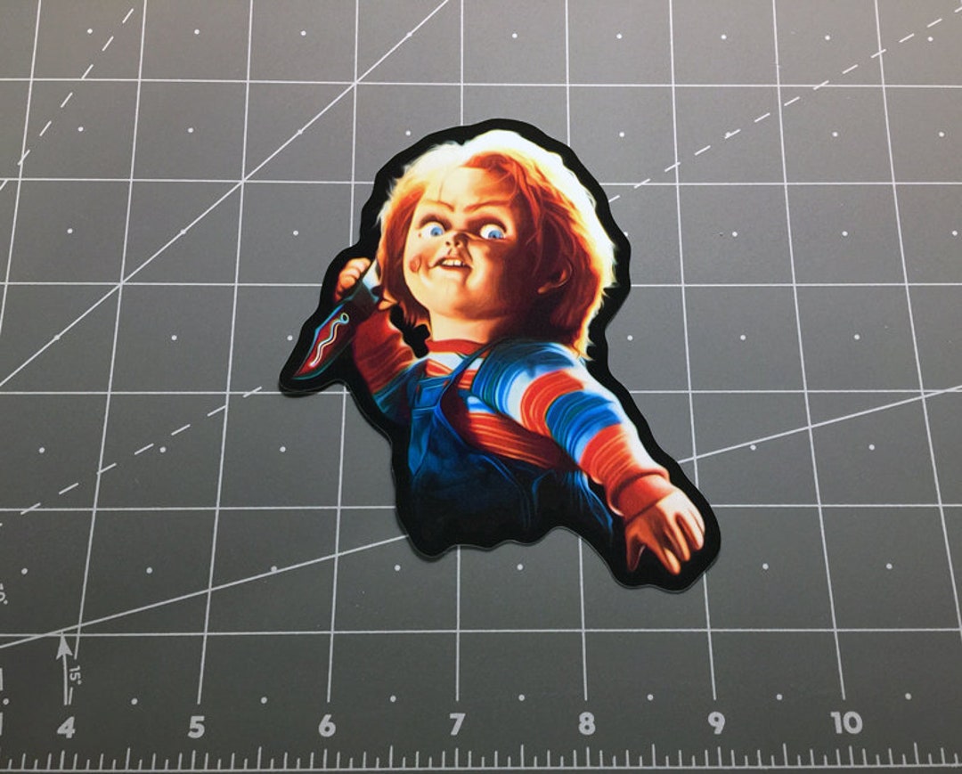 Chucky Horror Doll Character Art Movie Series Vinyl Decal Sticker 1980s ...
