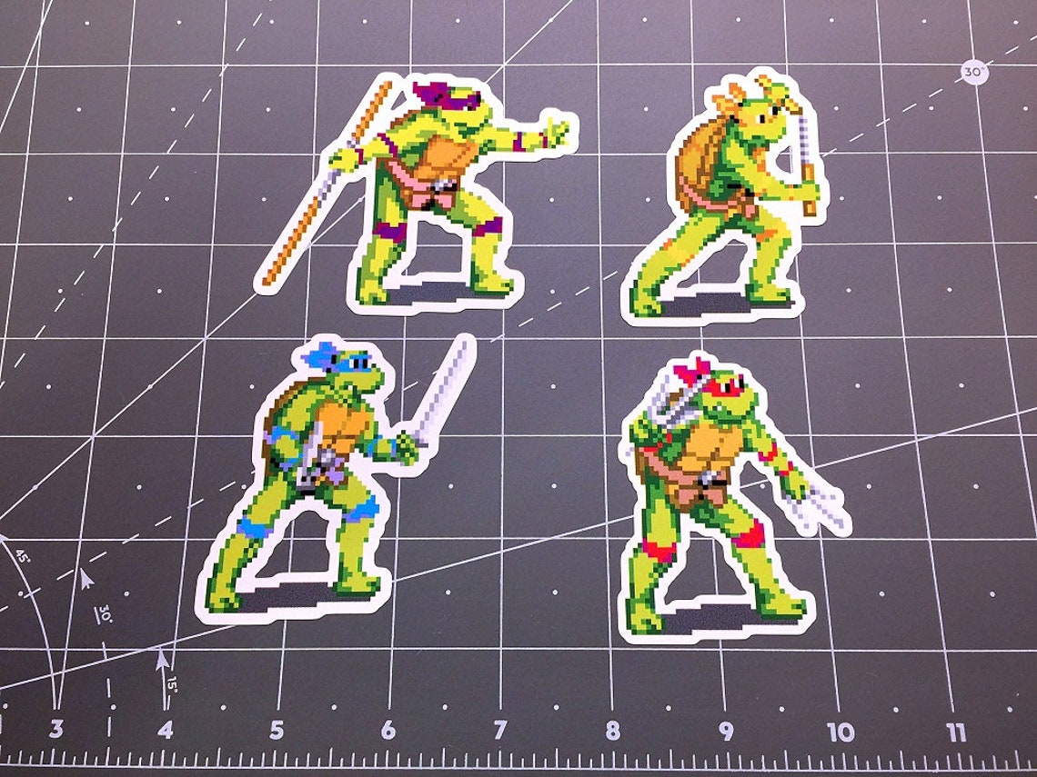 TMNT Teenage Mutant Ninja Turtles the Arcade Game Sprite Pixel - Etsy