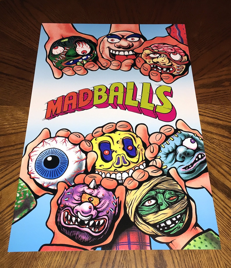 MADBALLS 1980's Horror Toy Poster Print 80s Toys - Etsy