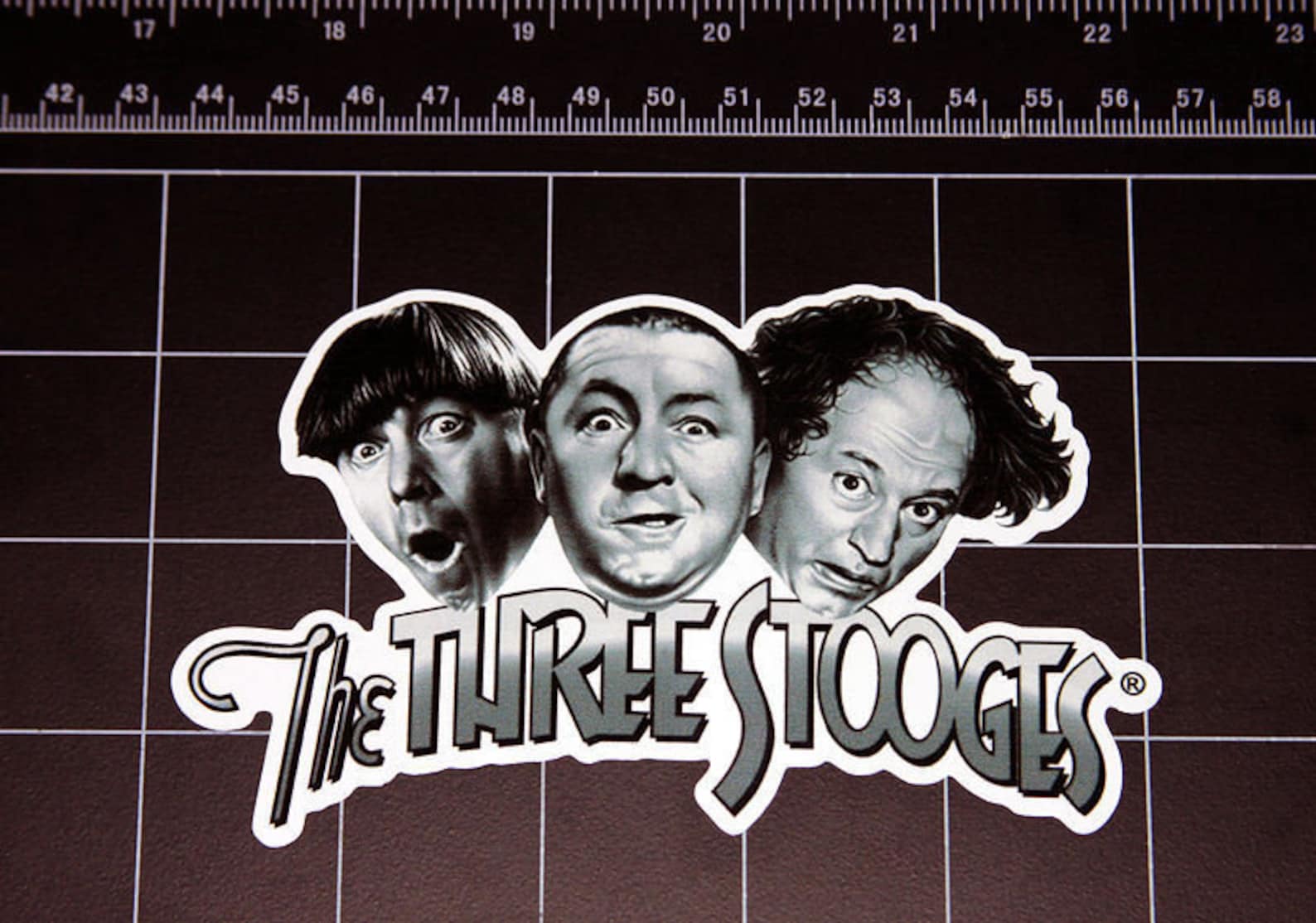 The Three Stooges Moe - Larry - Curly Logo Vinyl Decal Sticker 3 ...