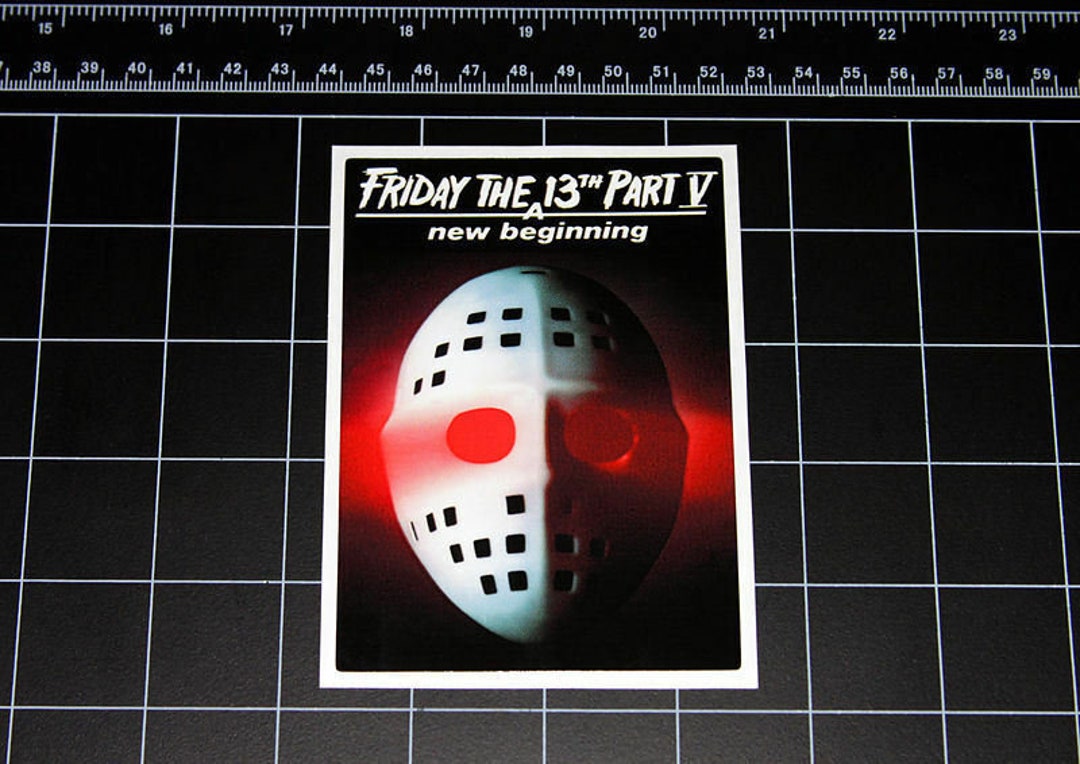 Friday the 13th Part V : A New Beginning Vinyl Decal Sticker 1980s ...