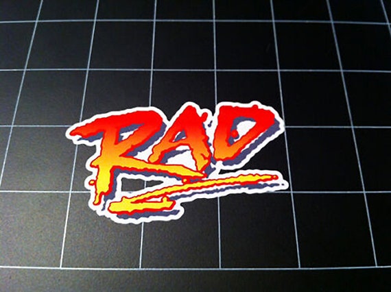 RAD Movie Style Logo Sticker Decal 1980s Old School 1986 BMX - Etsy
