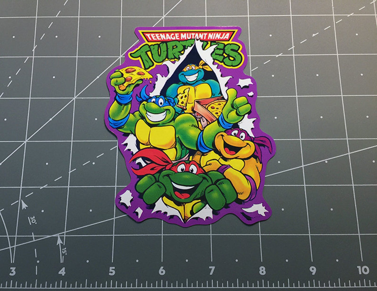 TMNT Teenage Mutant Ninja Turtles Pizza Power Sticker Decal - Etsy