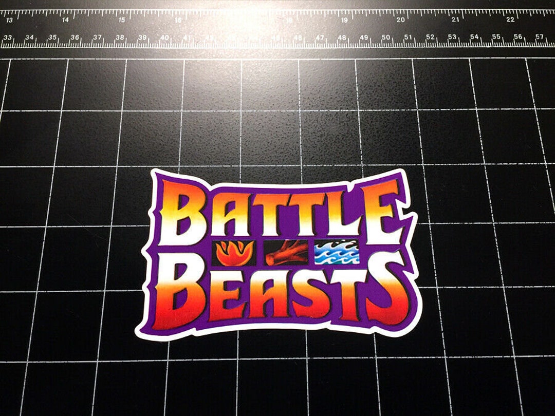 Battle Beasts Logo Decal - Sticker Fire Wood Water 80s Toy 1980s Toys ...