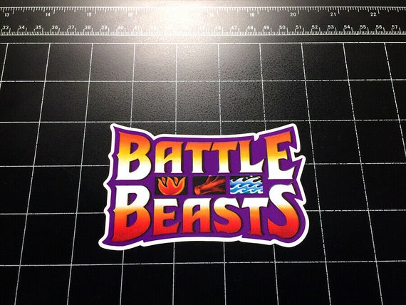 Battle Beasts Logo Decal Sticker Fire Wood Water 80s Toy | Etsy