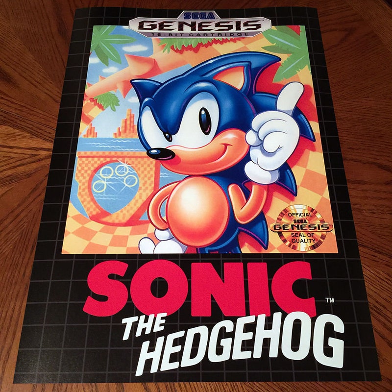 Sonic the Hedgehog Posters - Etsy