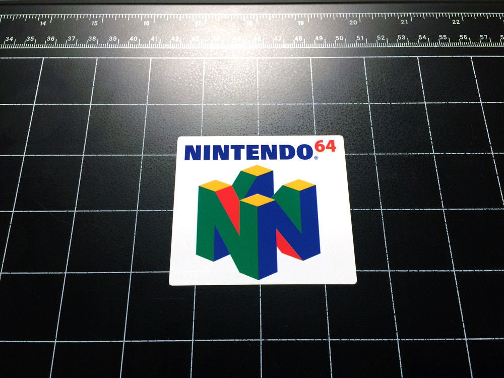 Nintendo 64 N64 Video Game Logo Decal Sticker Retro 90s Mario Classic ...