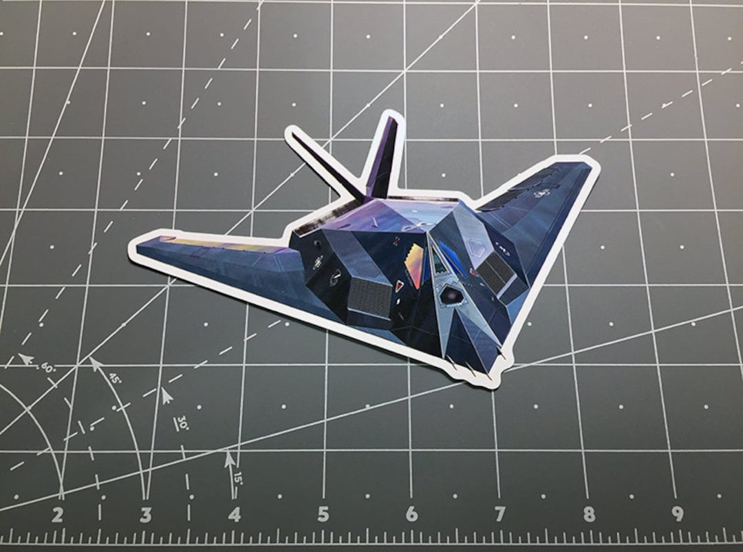 F-117 Nighthawk Vinyl Sticker Decal F117 Fighter Jet Stealth United ...