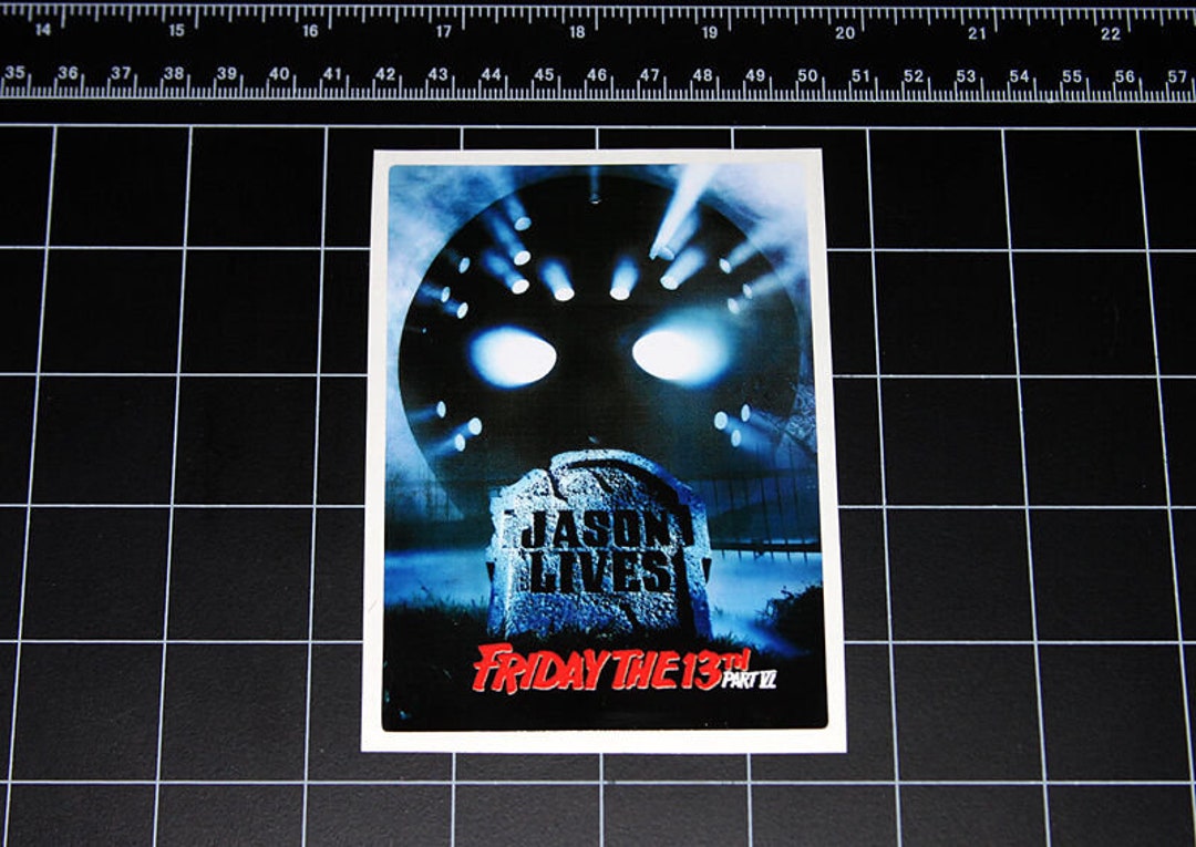 Friday the 13th Part VI : Jason Lives Vinyl Decal Sticker 1980s ...